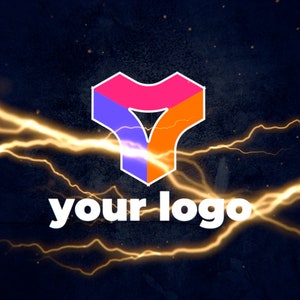 Lightning Intro Overlay, Your Own Custom Text, Your Logo Inserted ...