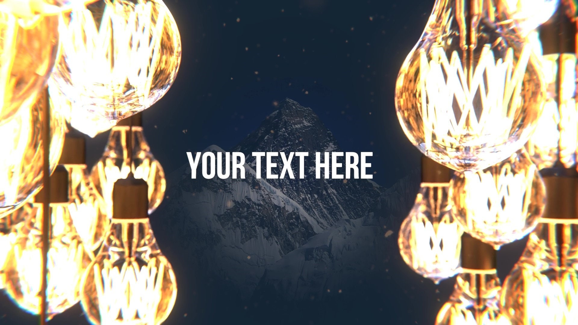 Luminous Journey: Vintage Bulbs Animation With Custom Backdrops & Text ...