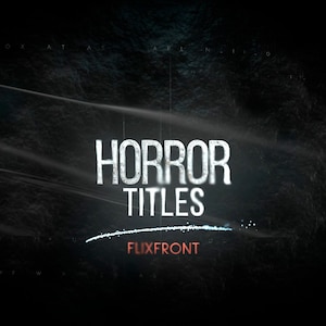 Paranormal Activity Animation Scary Titles Customizable Text, Color ...