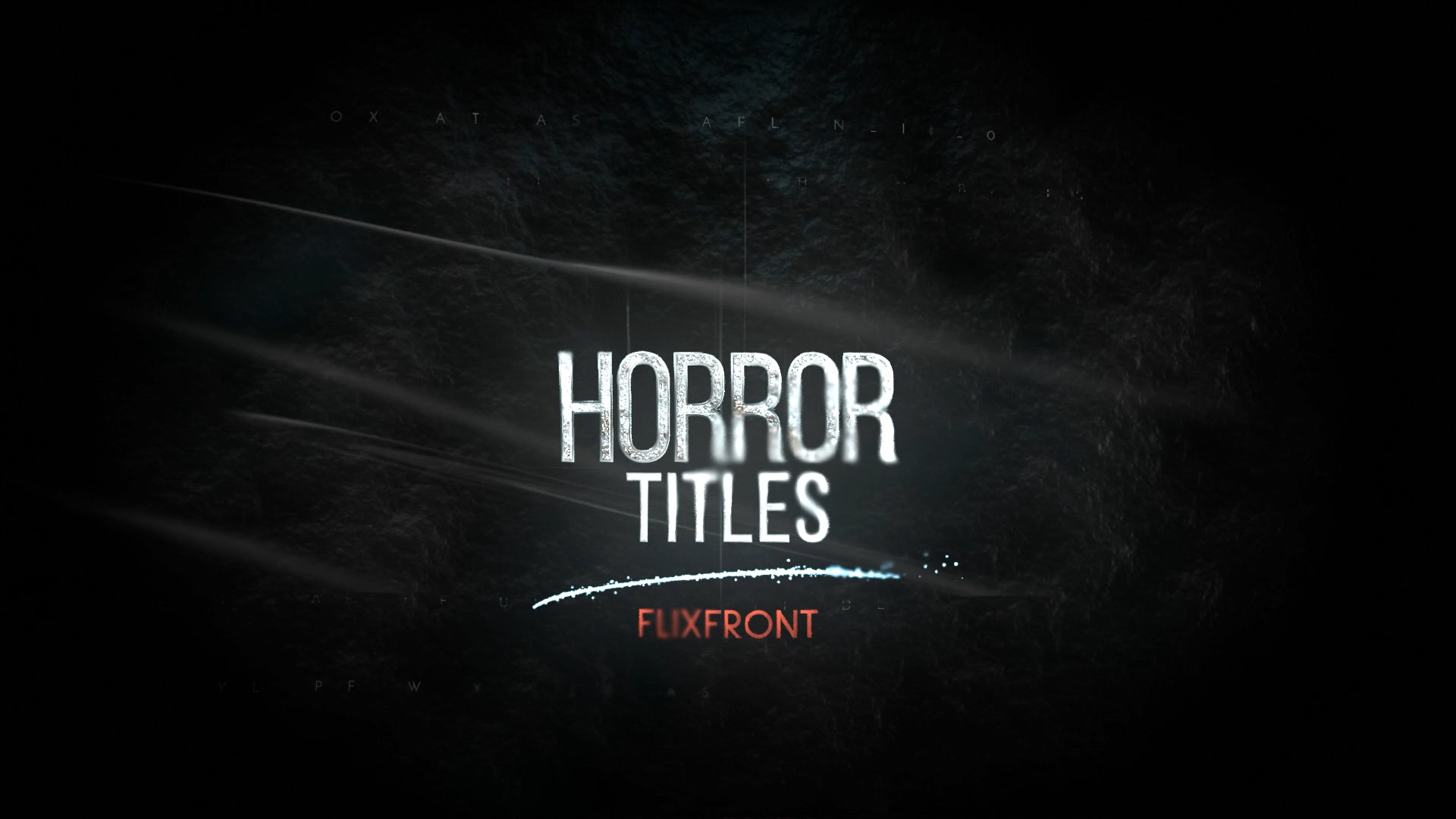 Paranormal Activity Animation Scary Titles Customizable Text, Color ...