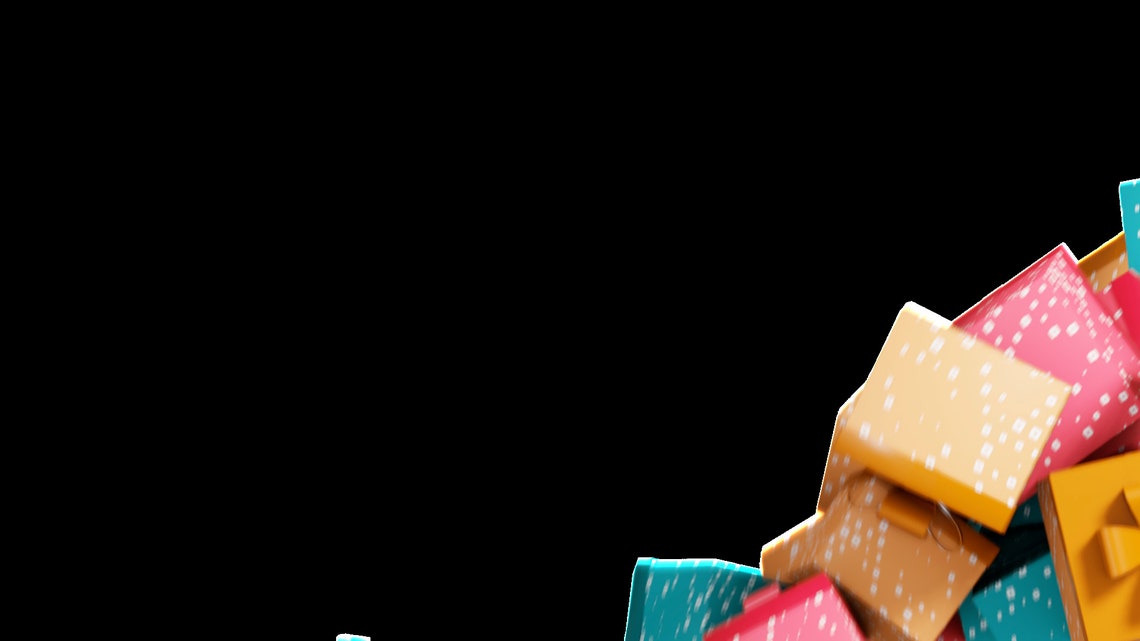 Gift Box Transition With Alpha Channel, Sound Twitch Transition ...