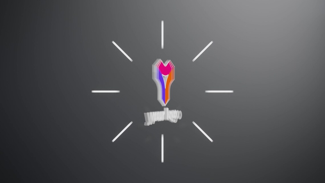 Customizable 3D Logo Animation Line Explosion HD Video for Brands Logo ...