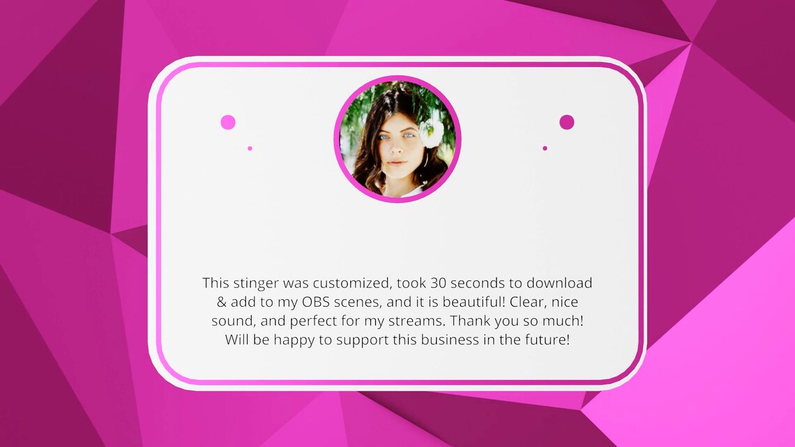 Animated Testimonial Card Customizable Photo and Text - Etsy