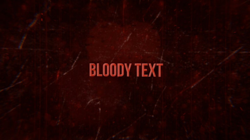 Bloody Animated Customizable Title With Horror Sound - Custom Message ...