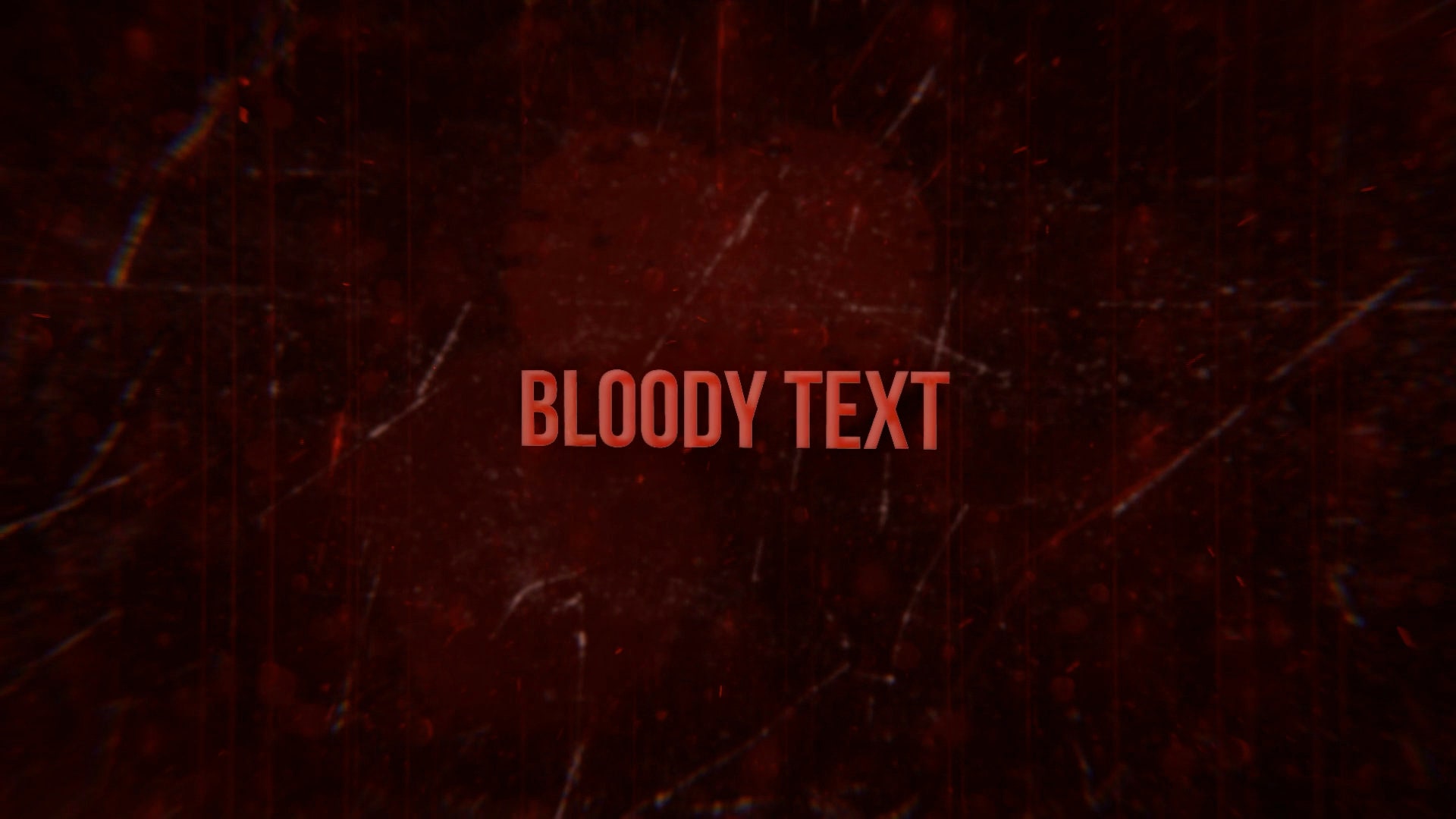Bloody Animated Customizable Title With Horror Sound Custom Message ...