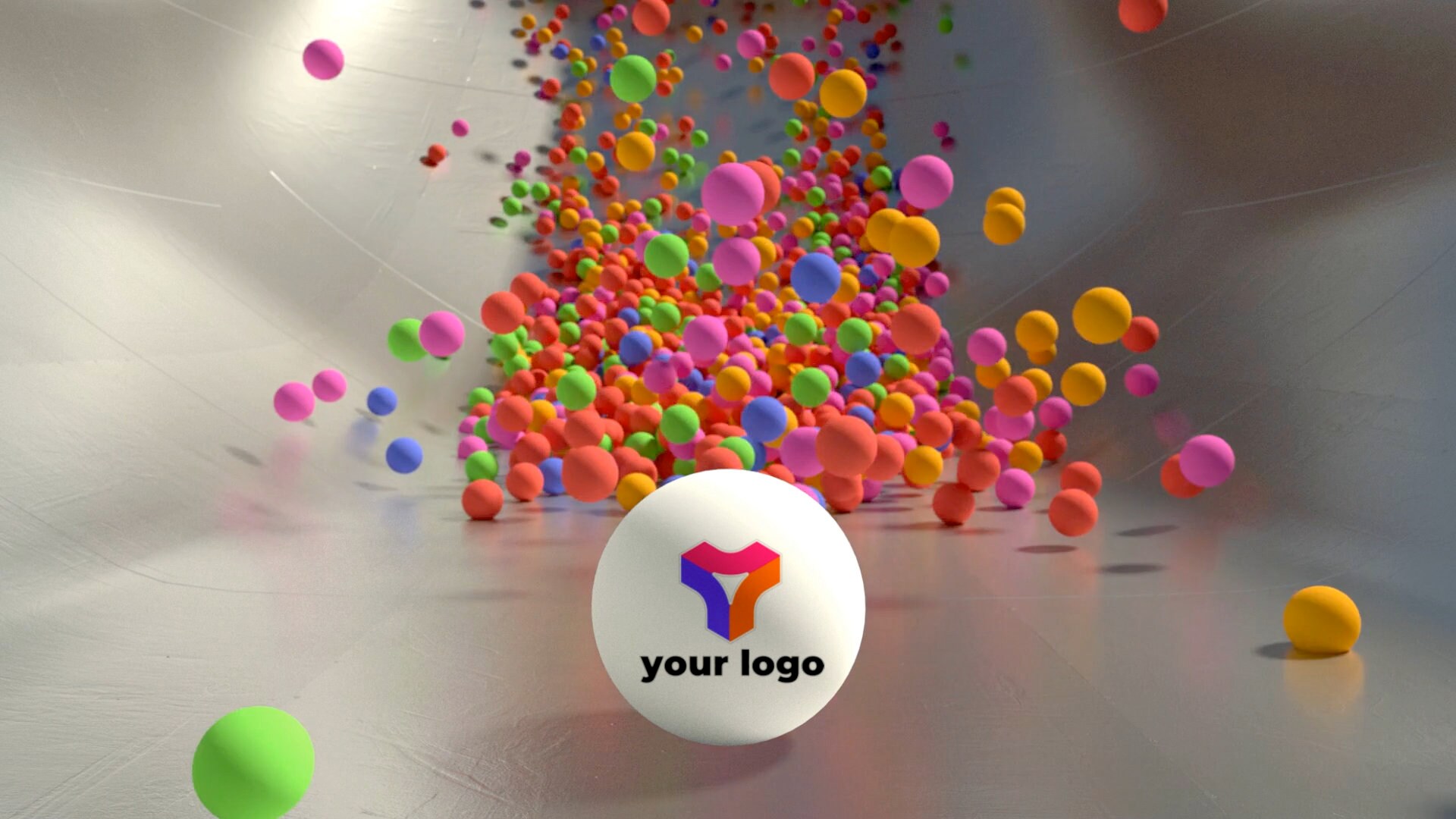 Rubber Ball Flood Logo Animation Transition - Your Custom Logo Appears ...
