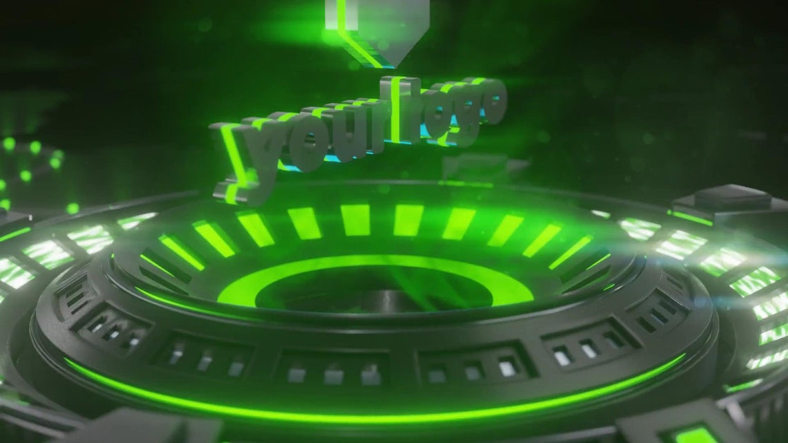 Customized Sci-fi Logo Animation: Holographic Display With Glitch ...