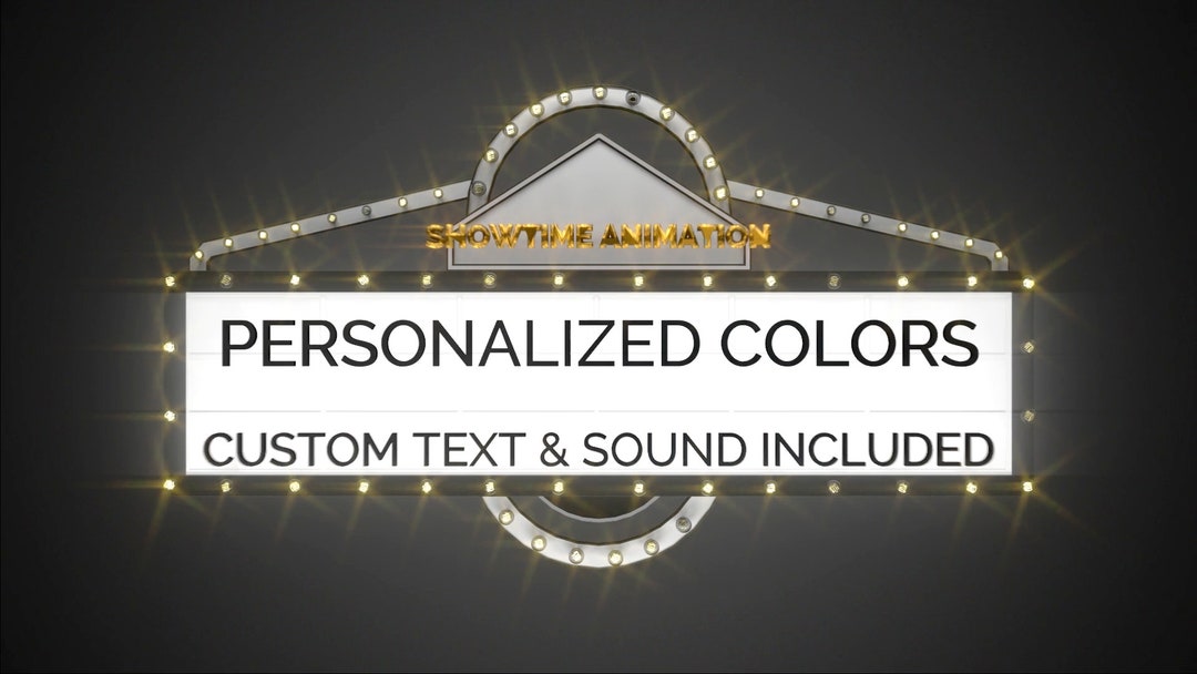 Showtime Cinema Display Animation - Vintage Show Announcement - Great ...