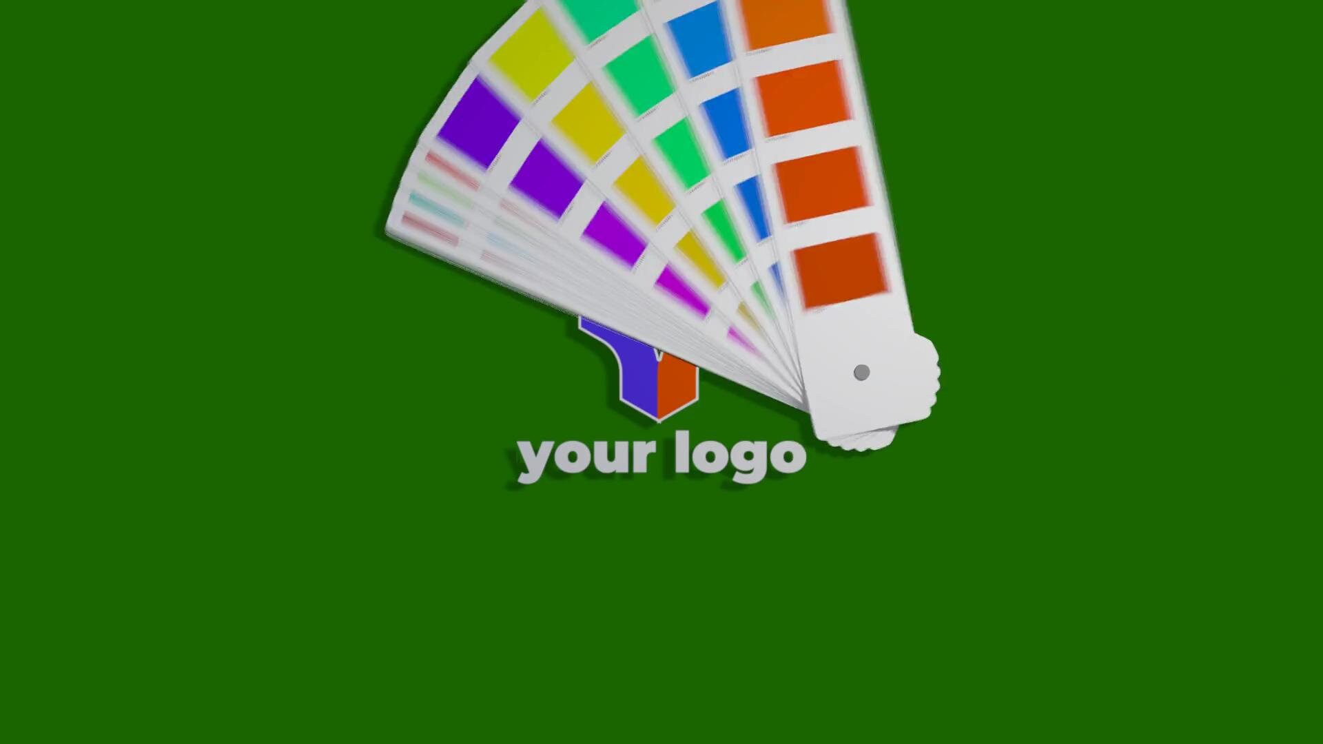 Revolving Color Swatches: Artful Logo Reveal | Customizable Background ...