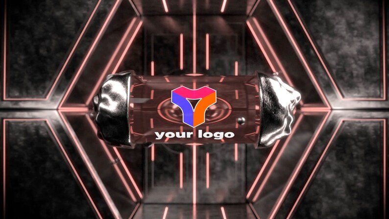 Futuristic Alien Tube Logo Reveal Animation Personalized - Etsy