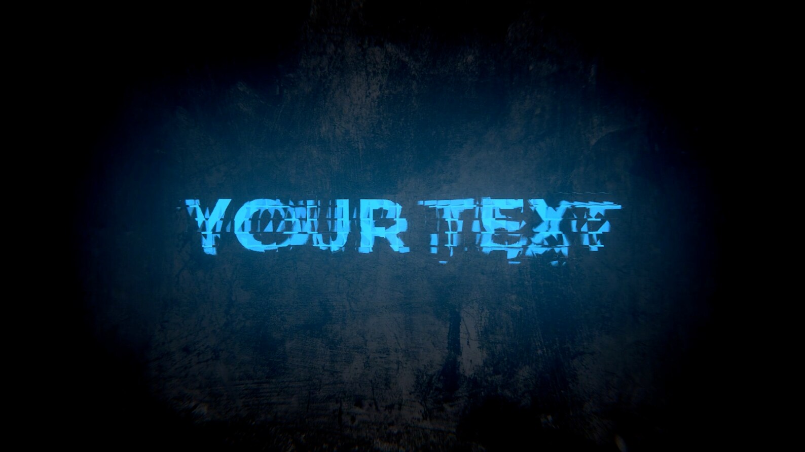 Distorted Glowing Text Animation Insert Your Text for Your Streaming or ...
