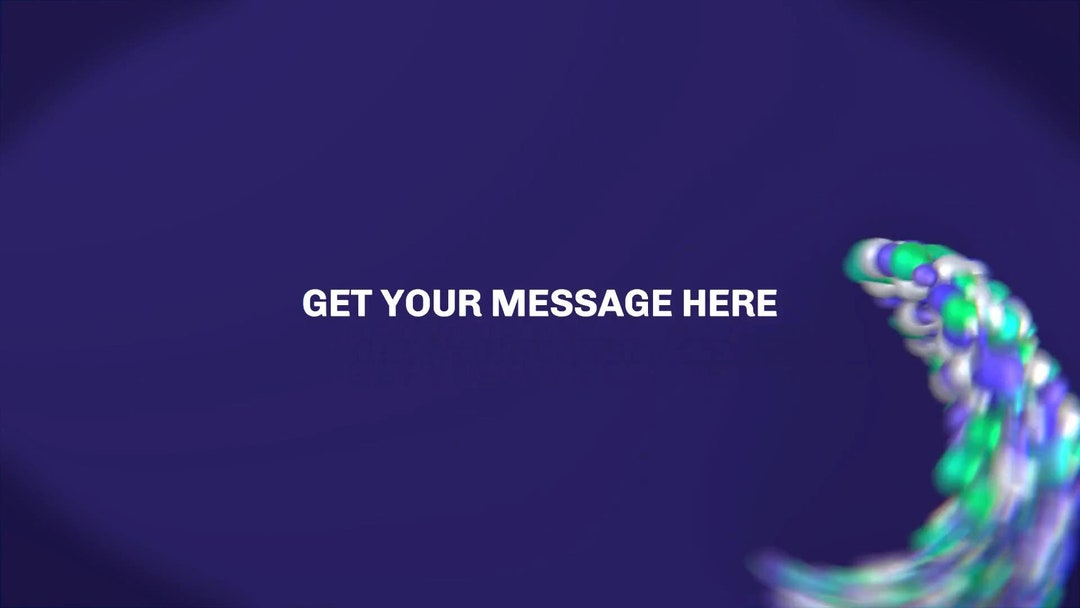Triangle Text Loop Customizable 3-color Orb Reveal Animation With ...