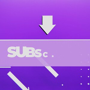 Animated Subscribe Call-to-action Bundle: Twitch-inspired Color Scheme ...