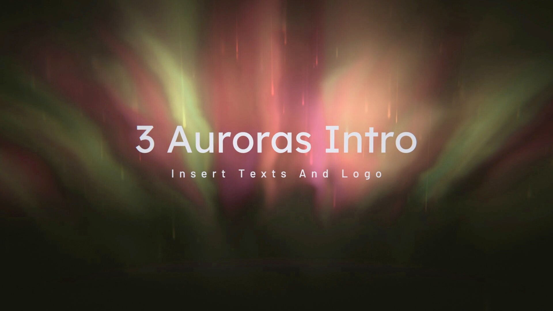 Aurora Dream Text Animation Intro and Logo Reveal, With Custom Text, Custom Colors and Your Logo ...