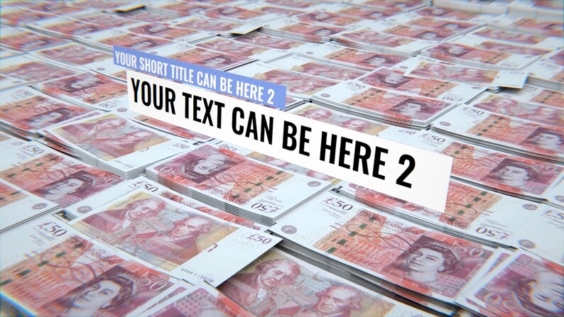 Pound Bills Money Heist Text Animation Customizable Text and - Etsy