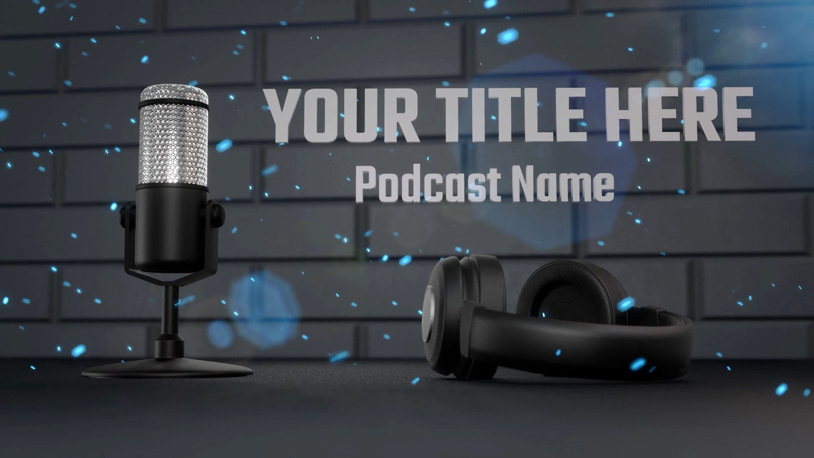 Podcast Intro Animation Customizable Text With the Titles in 2 Lines ...