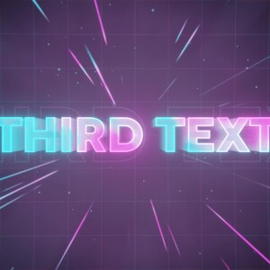 Customizable Synthwave Neon Text Animation With Retrofuturistic Flair ...