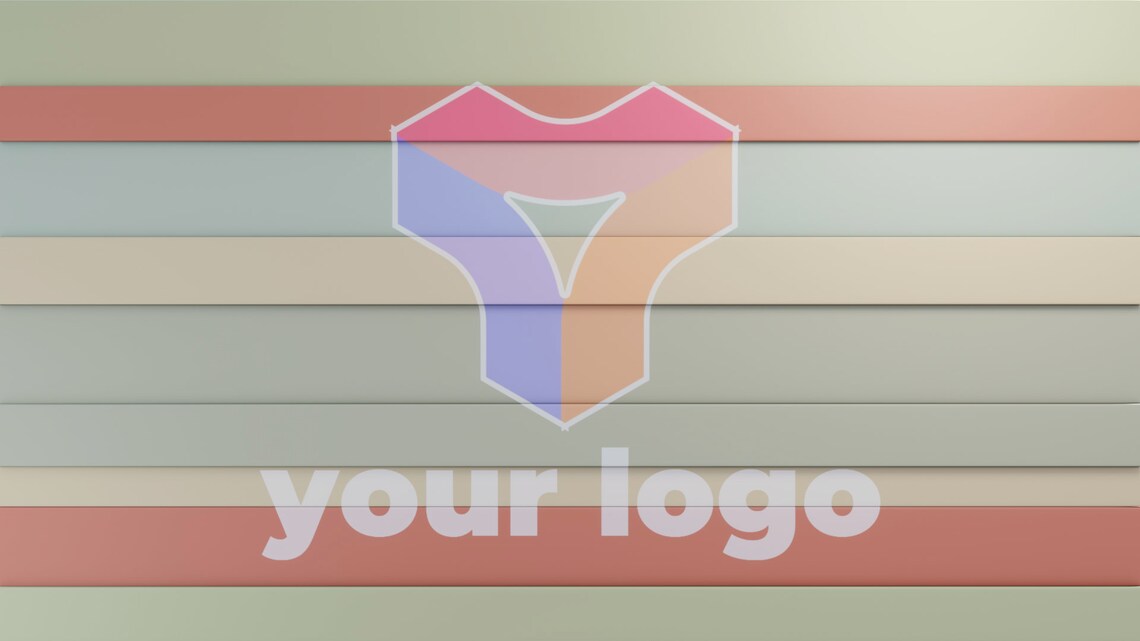 Animated Transition With Your Logo Pastel Stripes & Sound for Your ...