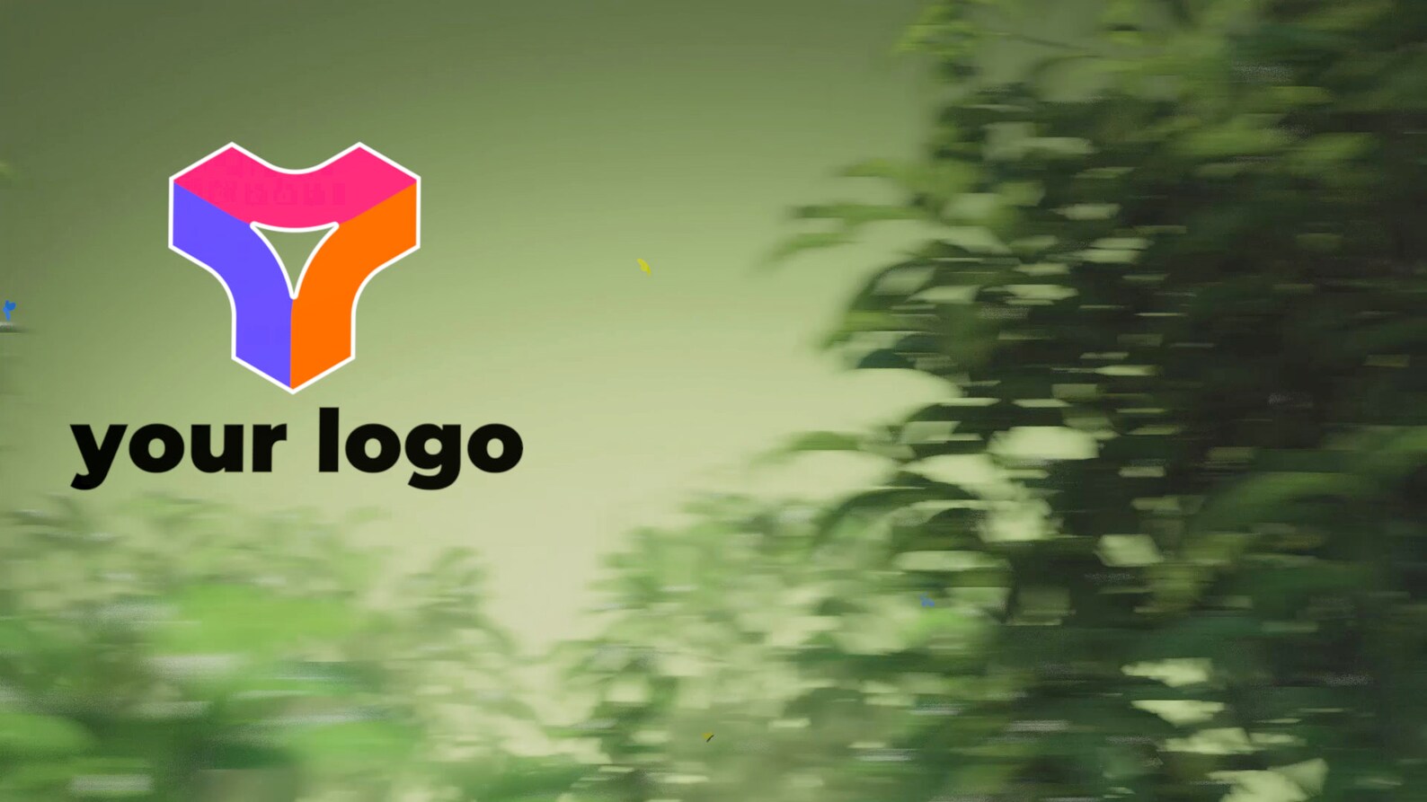 Forest Green Logo Transition Stinger With Alpha Transparency and Sound for Stream Scenes Twitch ...