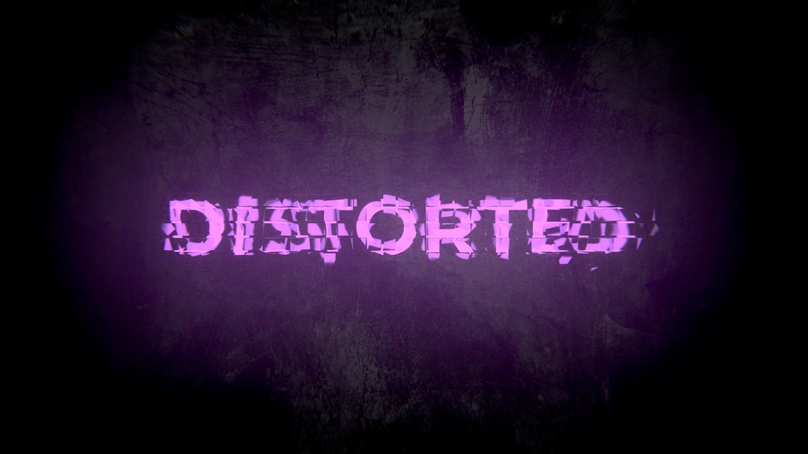 Distorted Glowing Text Animation Insert Your Text for Your Streaming or ...