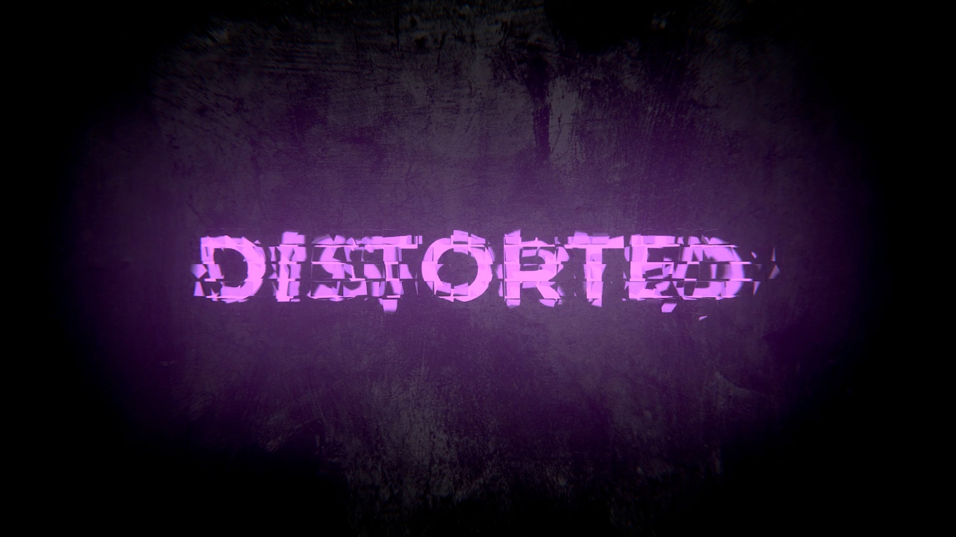 Distorted Glowing Text Animation Insert Your Text for Your Streaming or ...