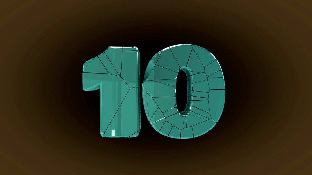Countdown Animation With Sound - Color of Numbers and Background Can Be ...