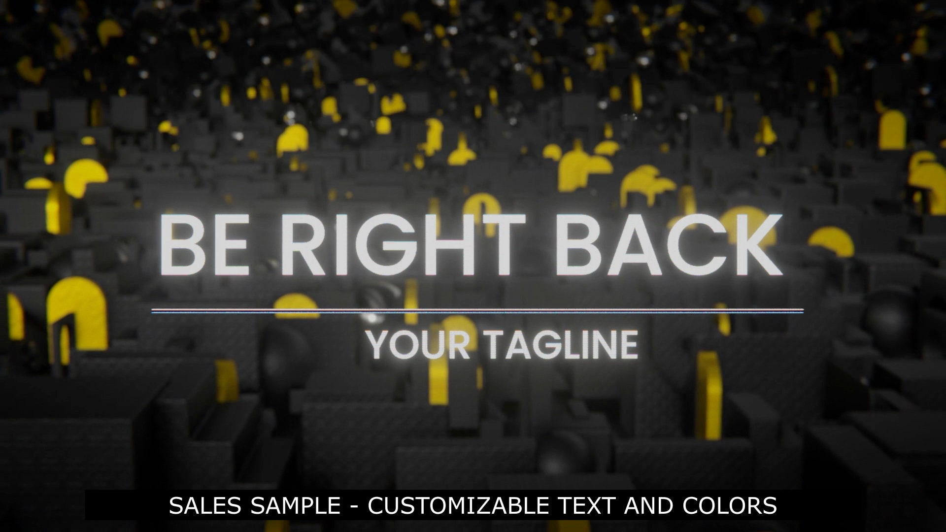 Customizable Text Intro Glossy Dark Opener for Media or Videos and ...