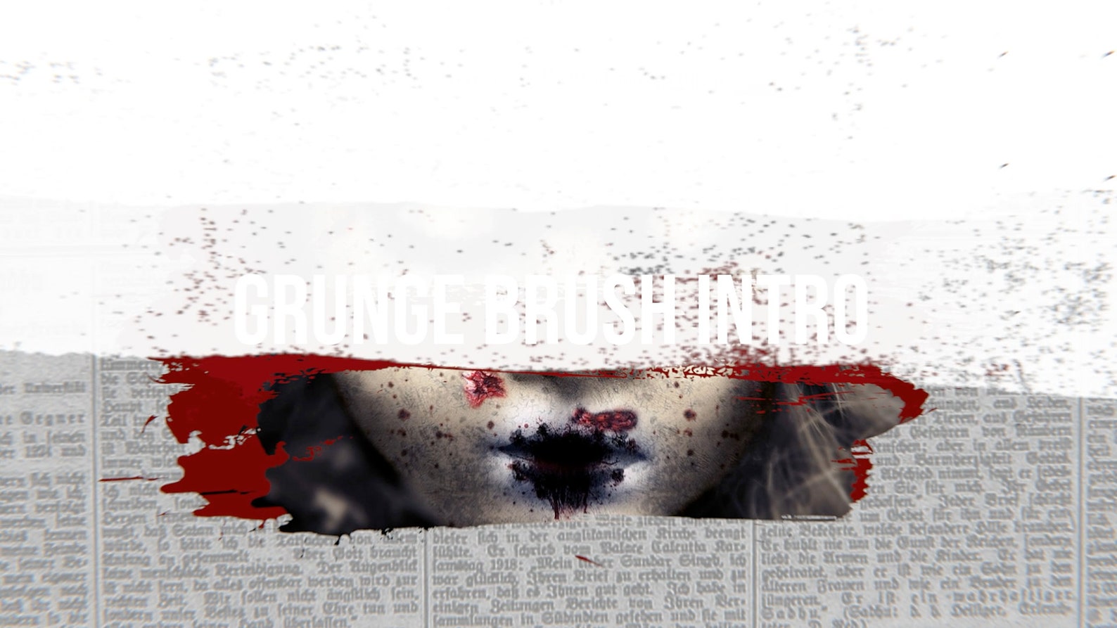 Grunge Brush Intro With Animated 3 Text Holders, Customized Images and ...