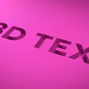 Animated 3D Sunken Text Intro With 3 Place Holders, Personalizable ...