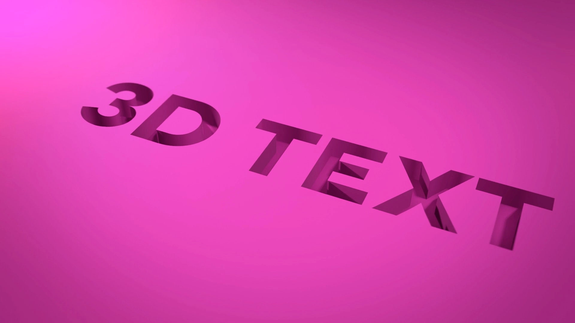Animated 3D Sunken Text Intro With 3 Place Holders, Personalizable ...