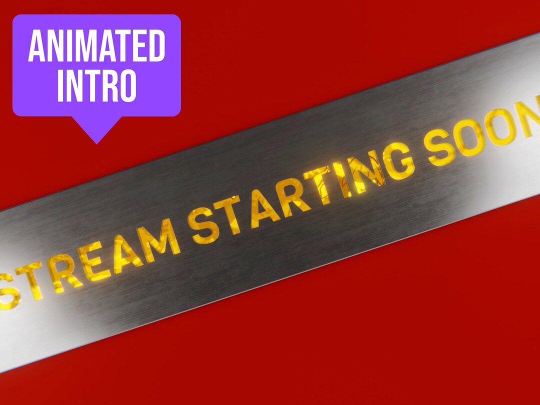 Customizable Intro for Twitch starting Soon Metal Led Box Customize ...