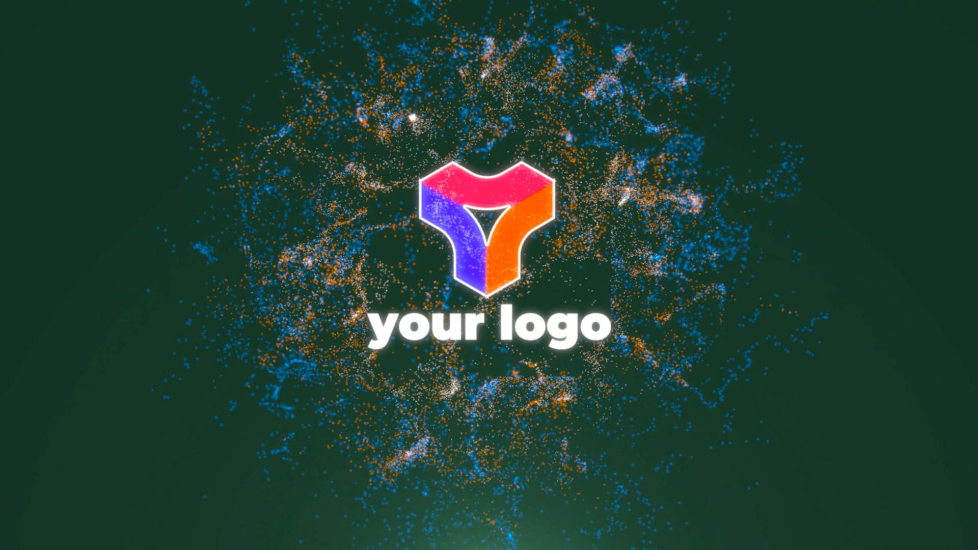 Animated Logo Stinger Two Spirals of Swirling Lines Converge on One ...