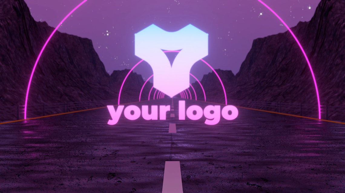 Neon Letters Animation With Logo and Text Get Back to Old School Gaming ...