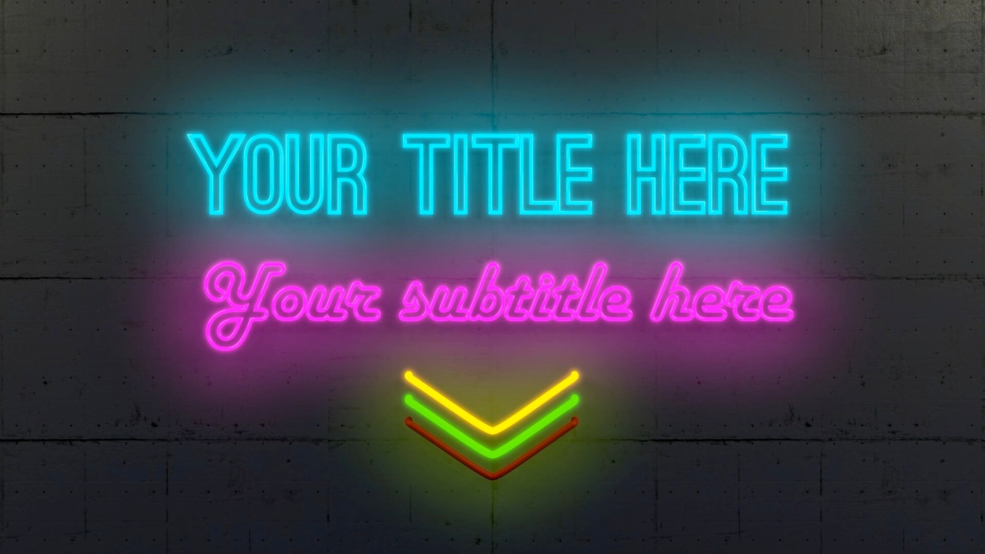 Neon Sign With Custom Text and Color - Great for Any Video - Neon ...