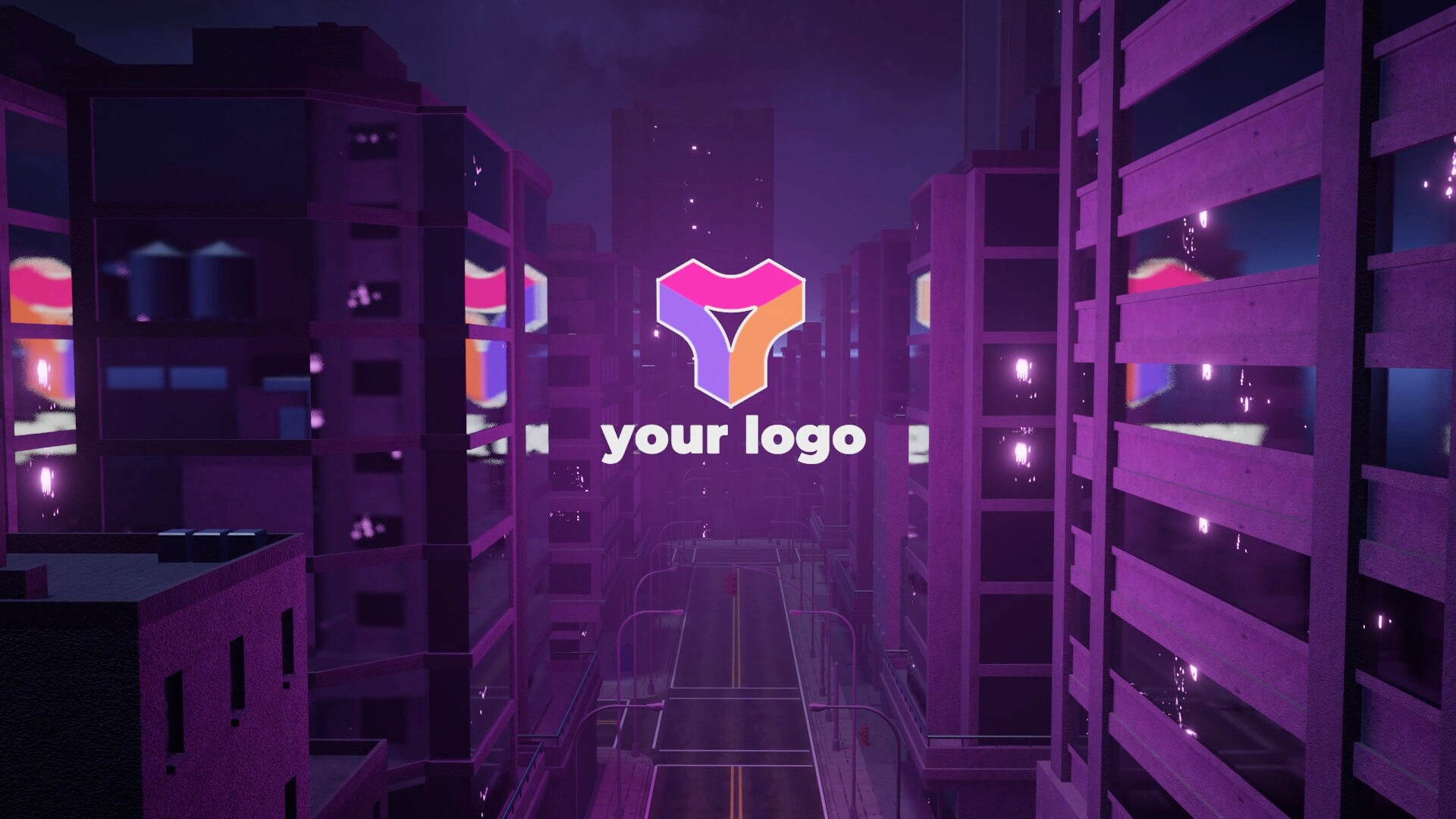 Discover the Metropolis Cyberpunk City Logo Reveal + Customizable Title ...