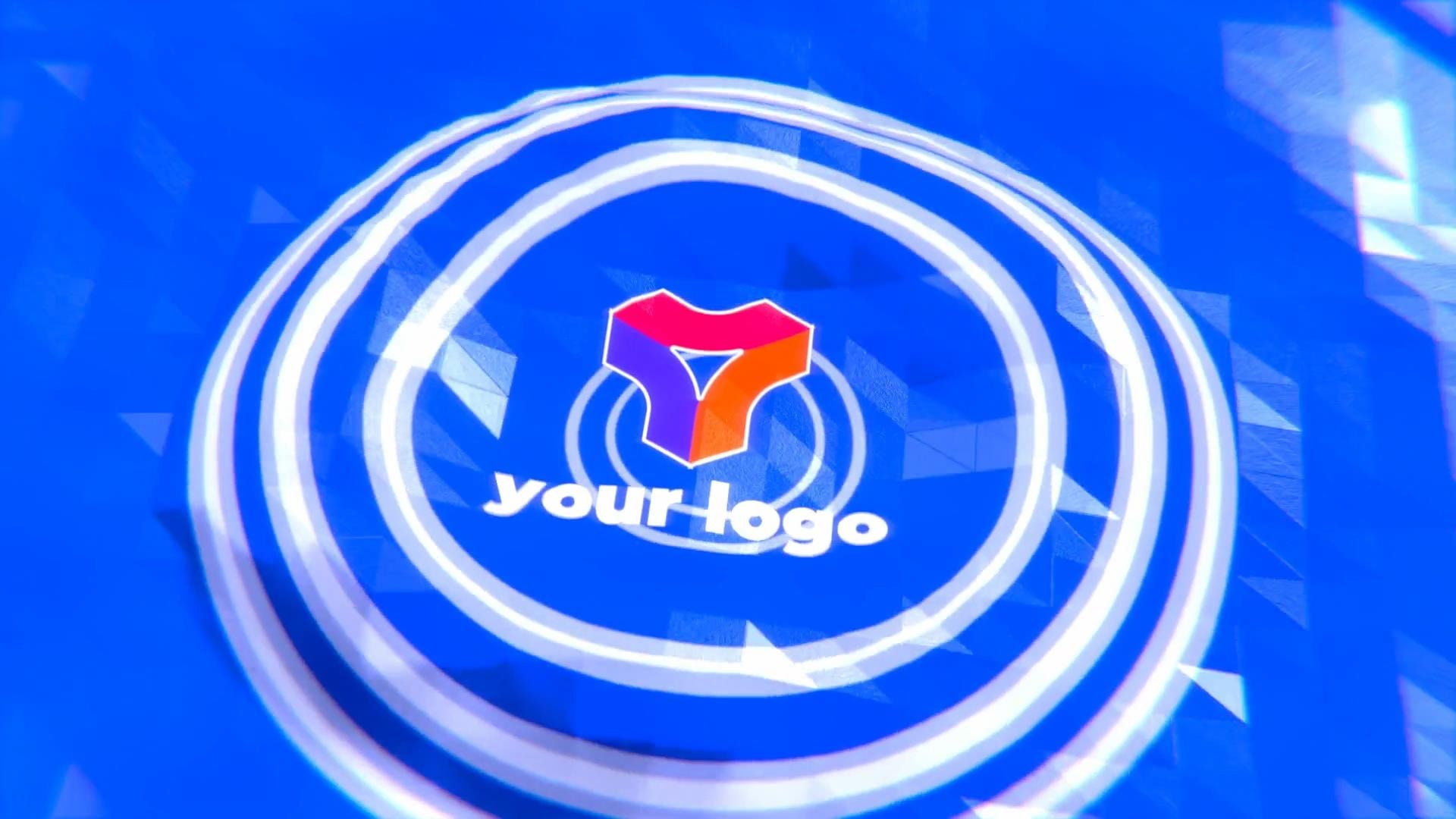 Digital Ocean Logo Animation: Polygon Particle Net Surface ...