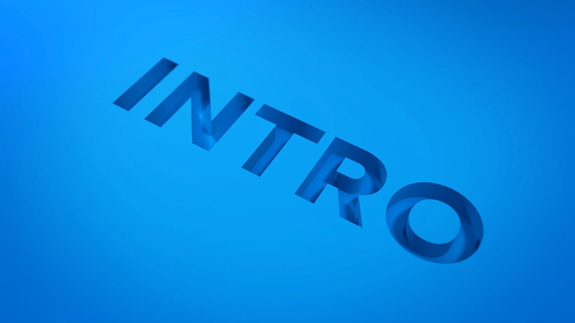 Animated 3D Sunken Text Intro With 3 Place Holders, Personalizable ...