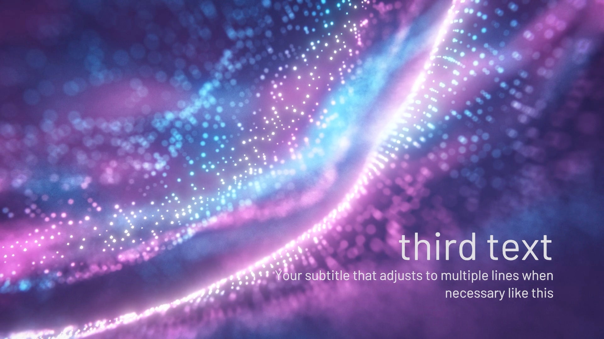 Dreamy Particles Overlay With Custom Text and Colors Great for Any ...