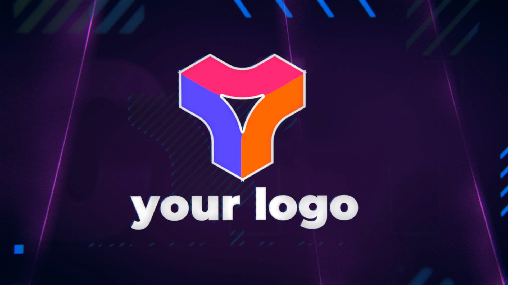 Professional Broadcast Logo Transition Stinger With Alpha Transparency ...
