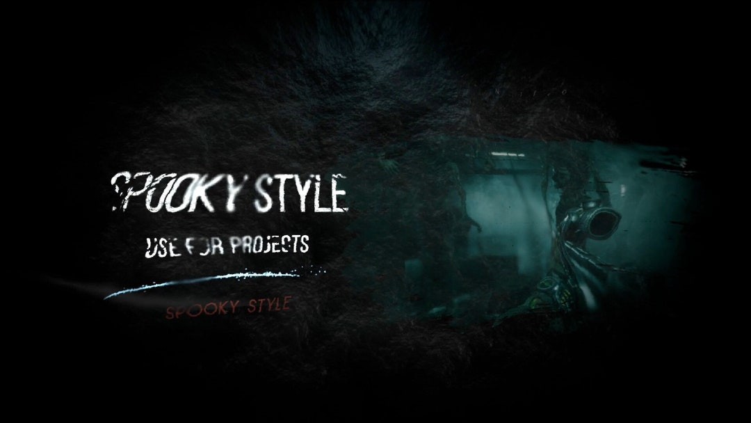Paranormal Activity Animation Scary Titles Customizable Text, Color ...