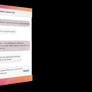 Customizable Chat Window Mockup Overlay - Semitransparent Chat ...