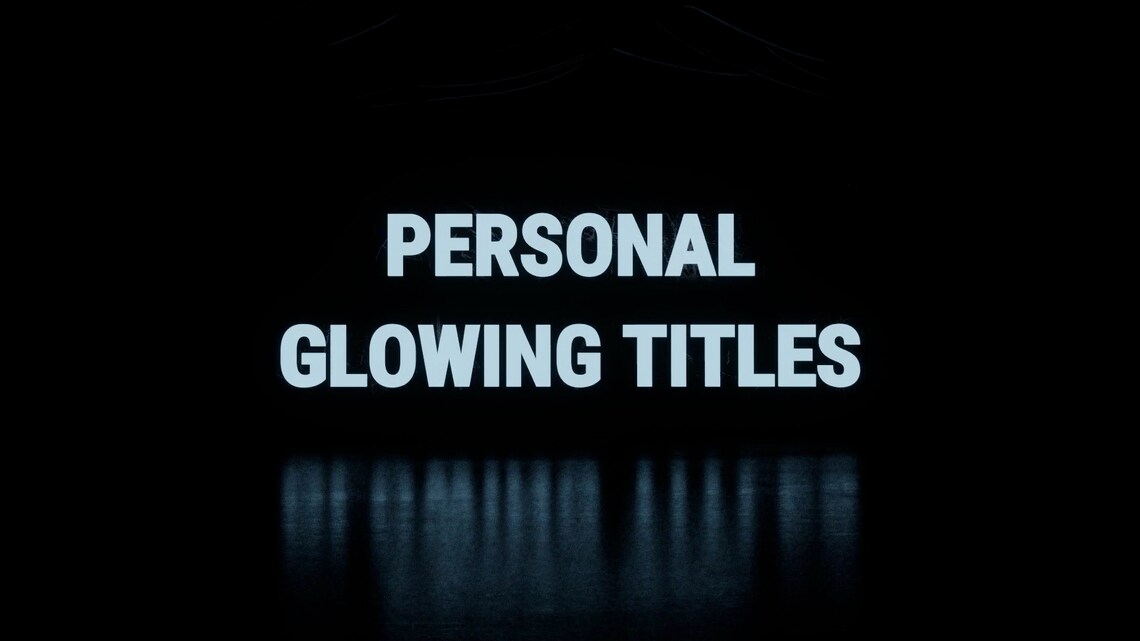 Animated Intro Overlay Your Logo With Custom Glowing Text - Etsy