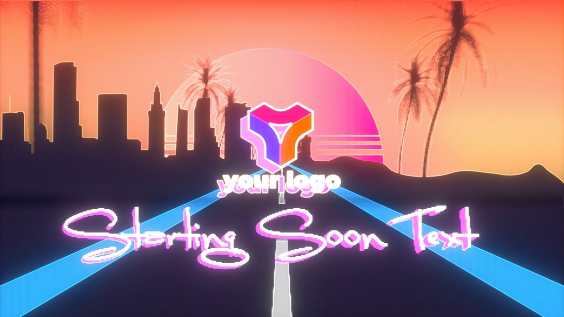 Retro Dash Animation With Logo and Text Get Back to Old School Gaming ...