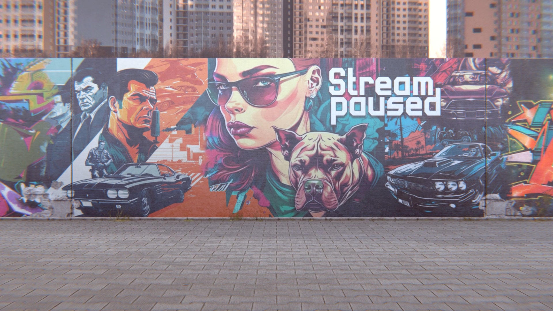 Twitch Overlay Stream Paused Animation Inspired With Street Graffiti ...