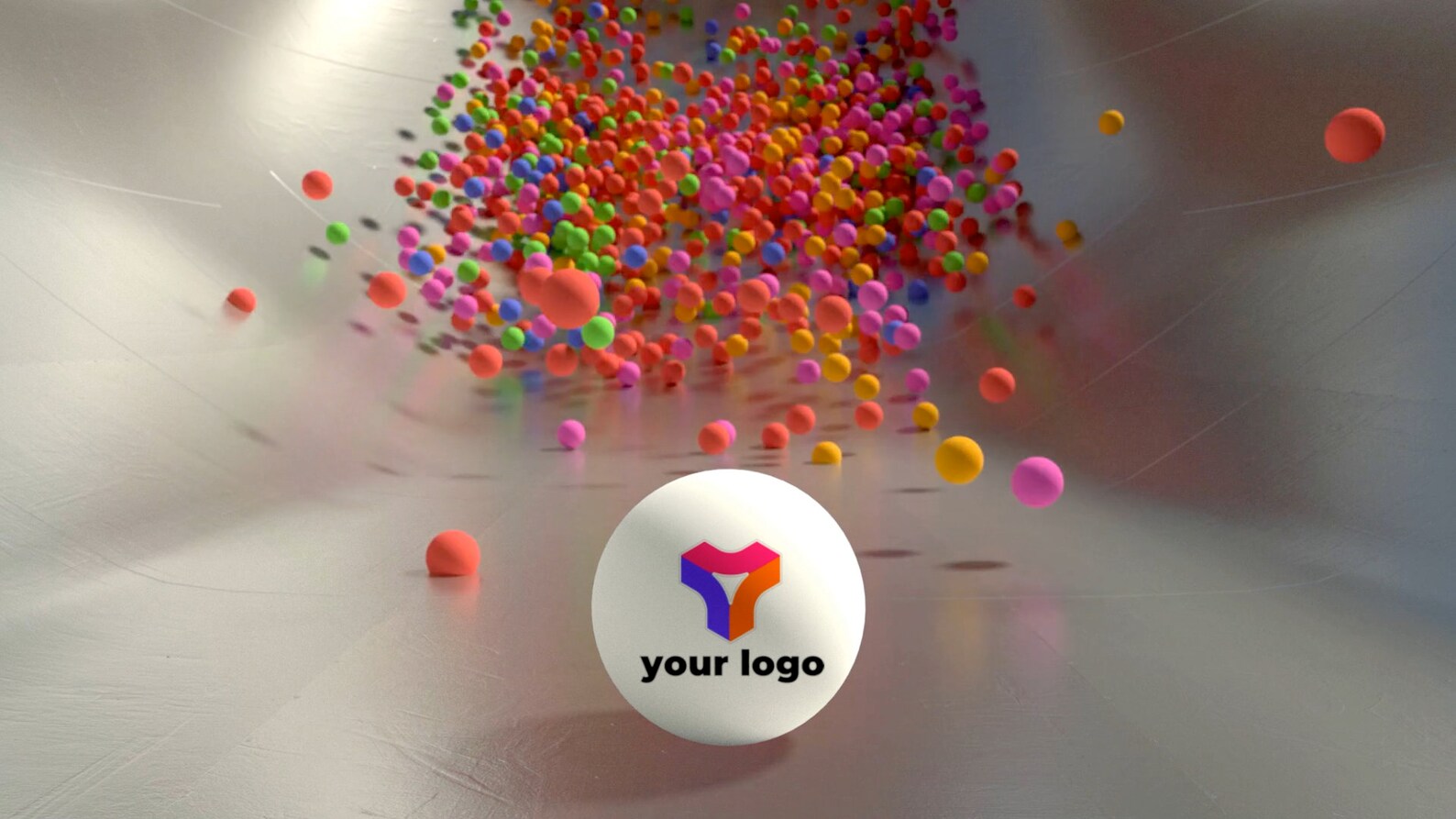 Rubber Ball Flood Logo Animation Transition - Your Custom Logo Appears ...