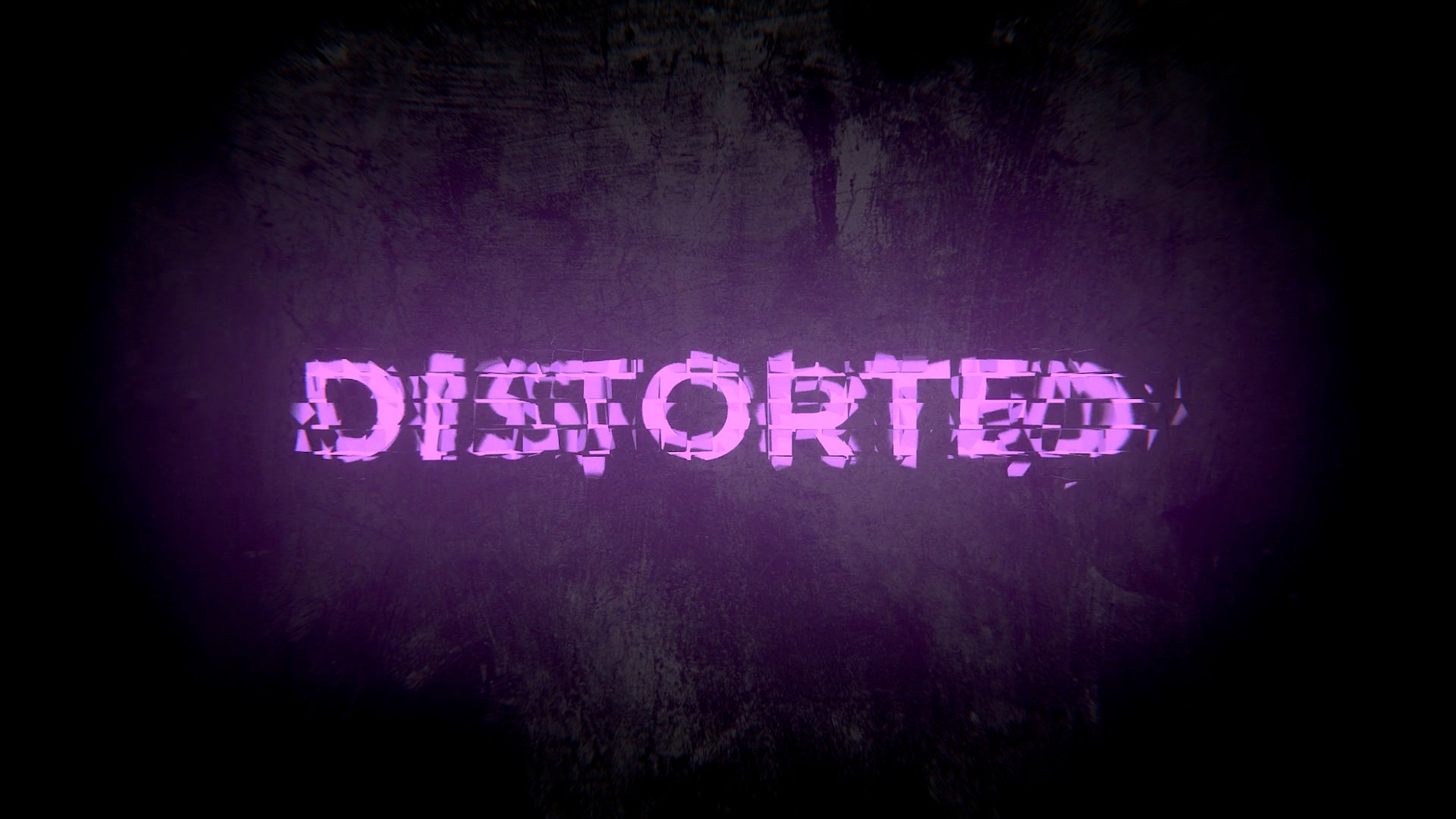 Distorted Glowing Text Animation Insert Your Text for Your Streaming or ...