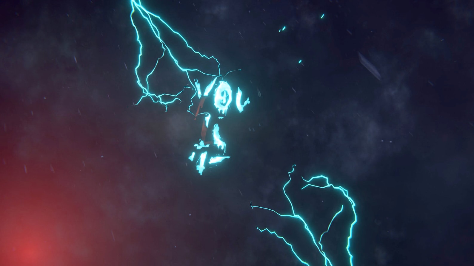 Storm Scene Fly Through Thunderbolt Lightning Logo Animation With Sound ...