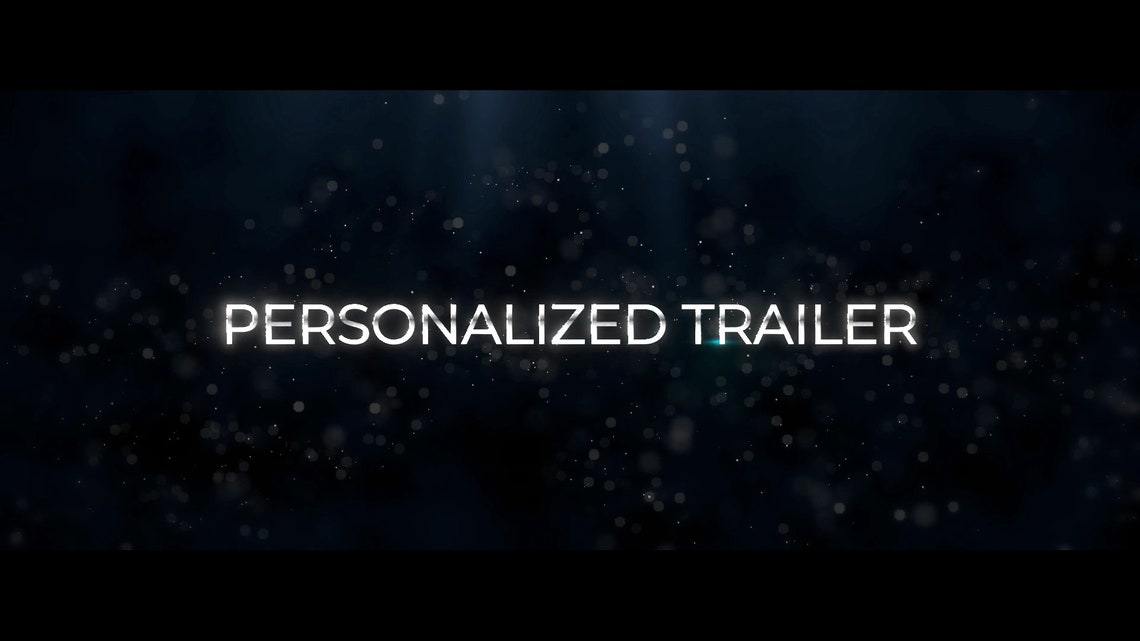 Cinematic Trailer Animation With Music - Custom Message and Slides of ...