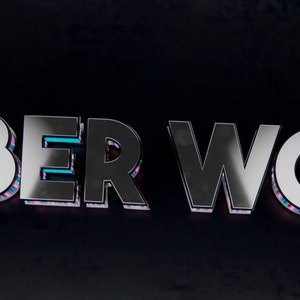 3D Cyber Word Animation - Make Your Name or Other Words Look 3d With ...