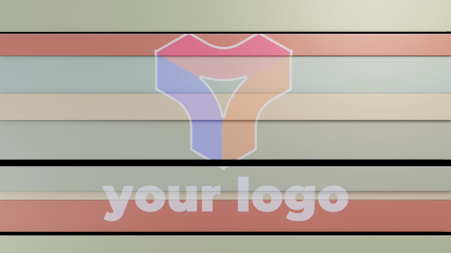 Animated Transition With Your Logo Pastel Stripes & Sound for Your ...